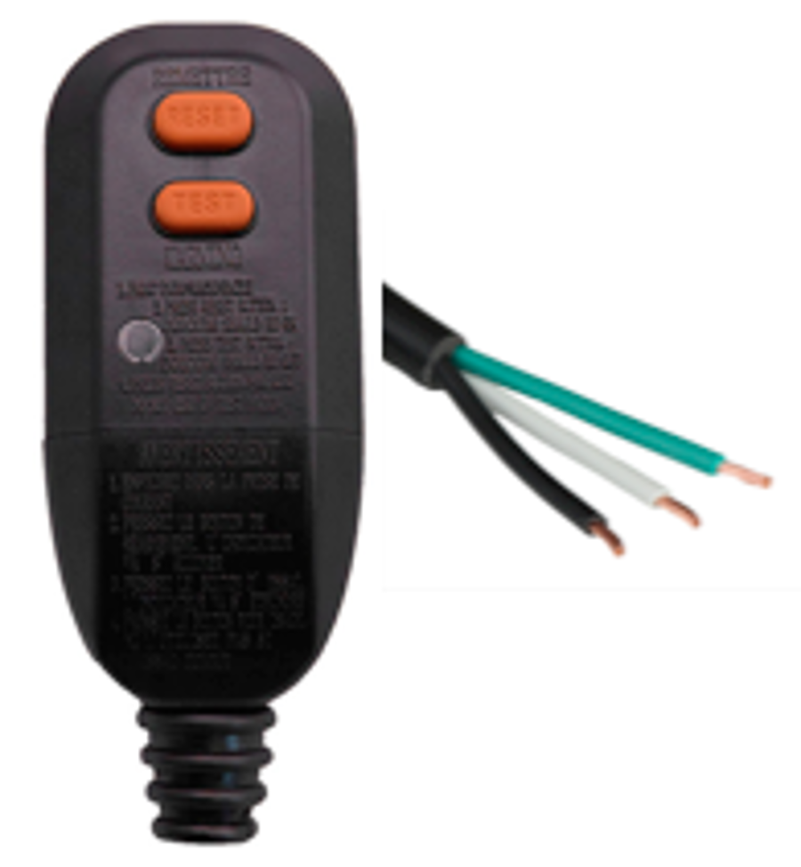 Buy 10FT NEMA 5-15P to Auto Reset Plughead GFCI to OPEN 8A 120V BLACK