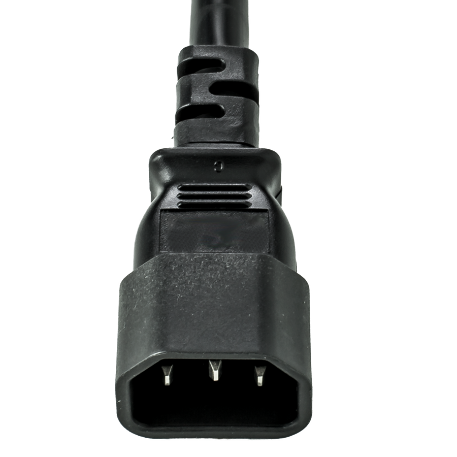 Buy 9FT C14 C13 15A 250V BLACK 14/3 SJT Power Cord