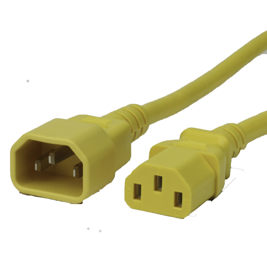 Buy 6FT C13 C14 15A 250V YELLOW Power Cord