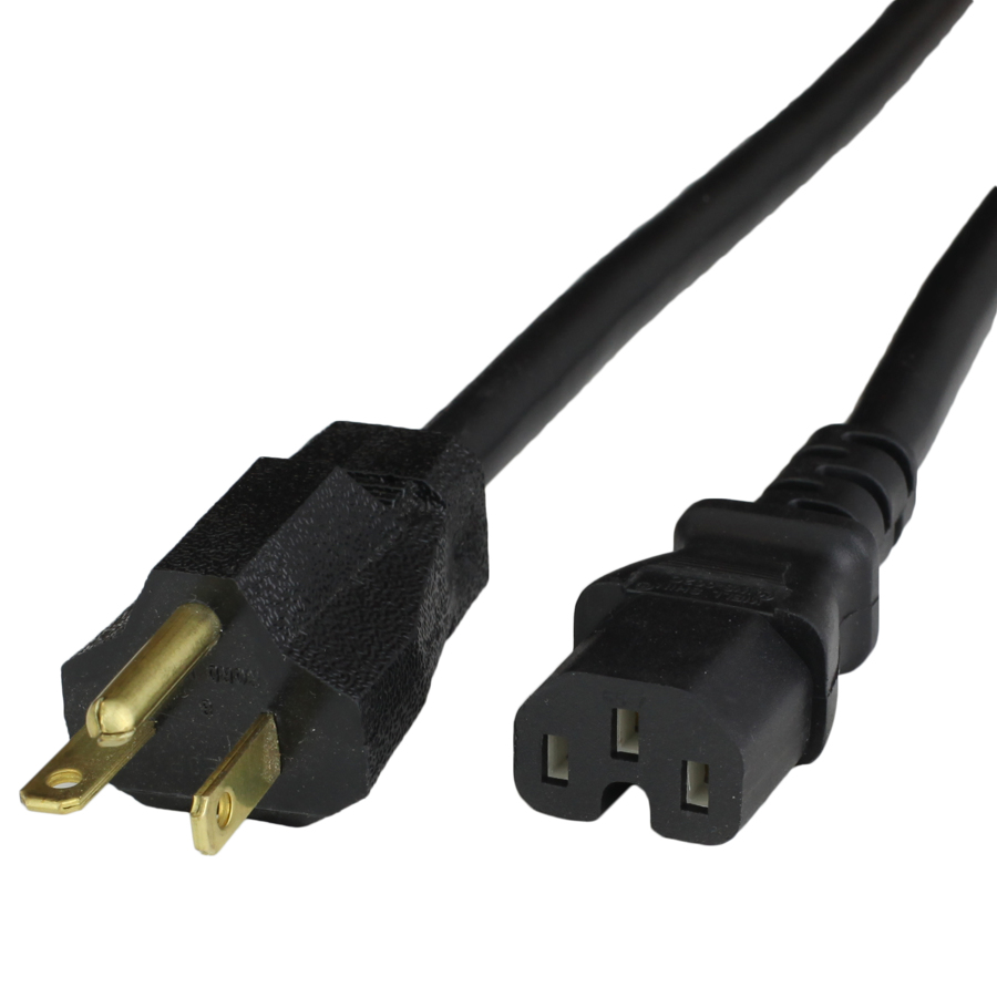 Buy 12FT NEMA 5-20P to C15 15A 125V Power Cord - BLACK