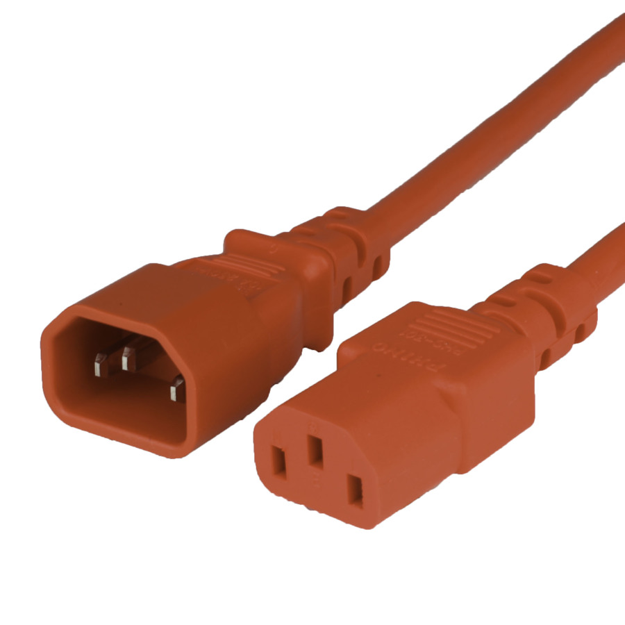 Buy 1FT C13 C14 10A 250V RED Power Cord