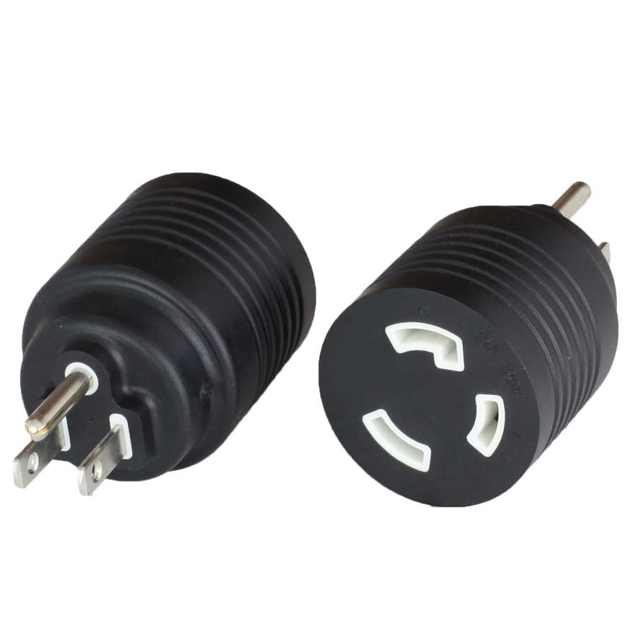 Buy Adapter NEMA 5 15P To L5 30R 15A 125V BLACK