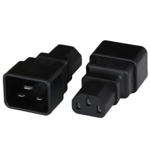Buy Adapter IEC60320 C14 Plug To IEC 60320 C5 Connector Black